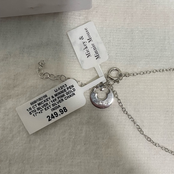 Disney | Jewelry | Disney Jewels Collection Mickey And Minnie Necklace ...